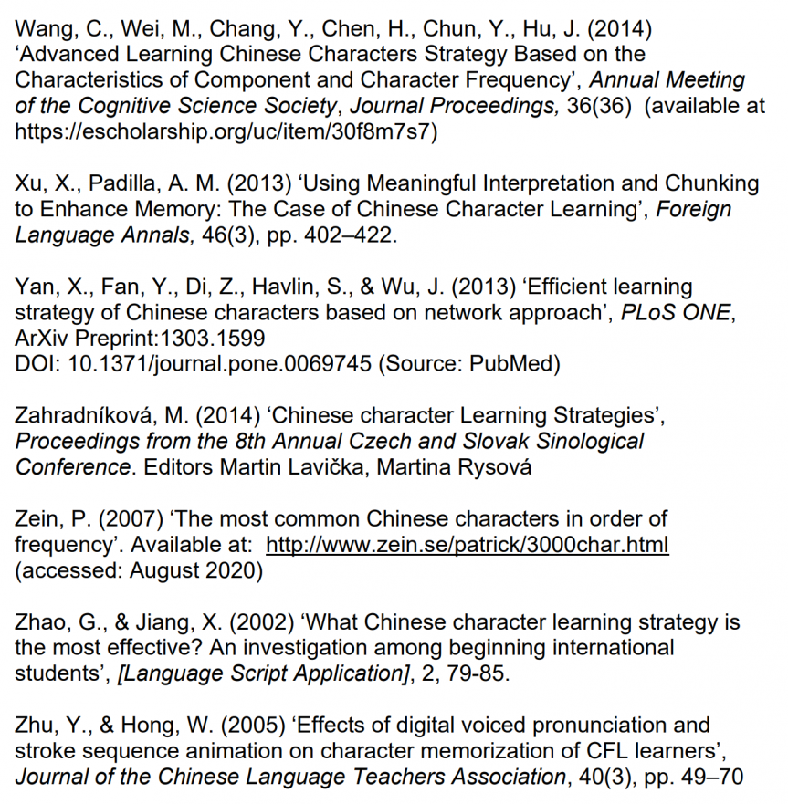How to learn characters - Waylink